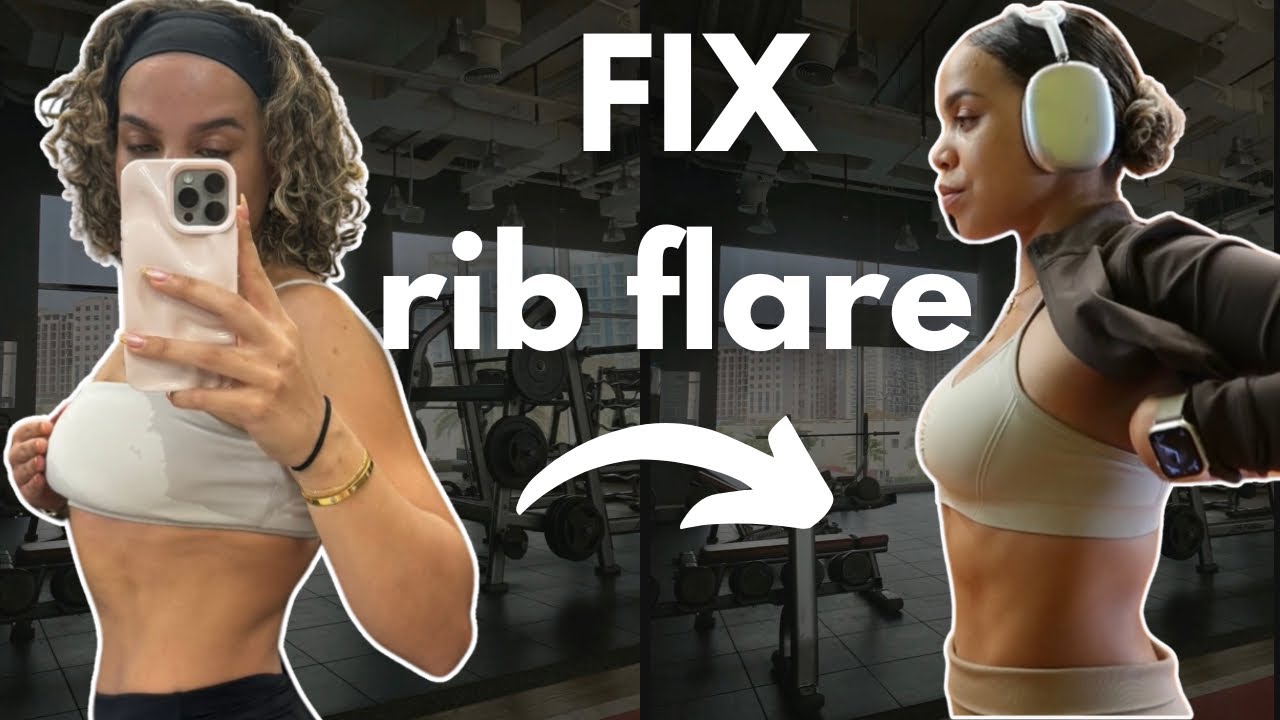 HOW to fix flare ribs (the workout routine that transformed my rib flare) - YouTube