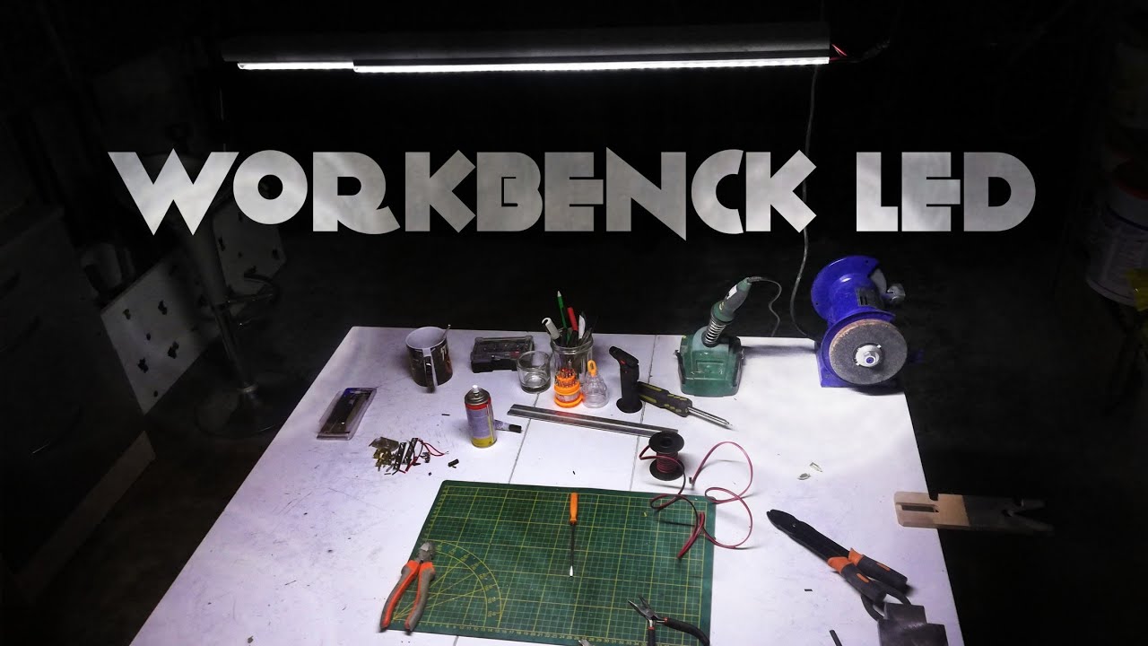 Workbench light led diy - lumière établi led - YouTube
