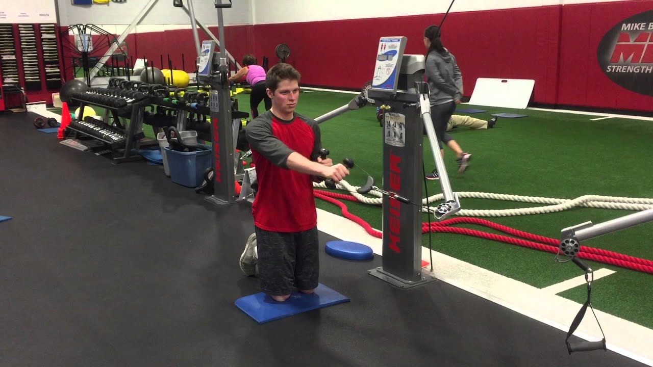 Tall Kneeling Push Pull - YouTube