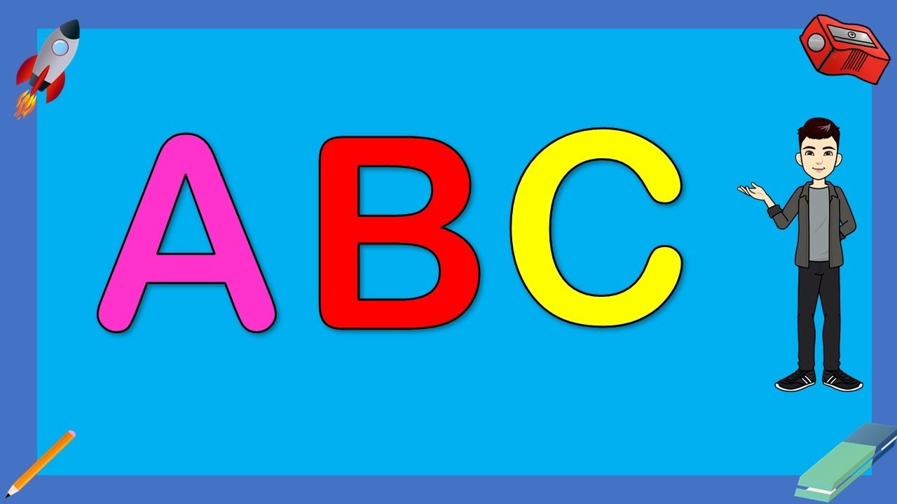 Letra espacial dos desenhos animados o fonte do alfabeto infantil do