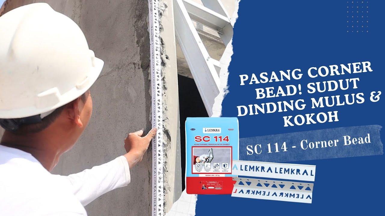 Pasang corner bead! Sudut dinding mulus dan kokoh #lemkra # ...