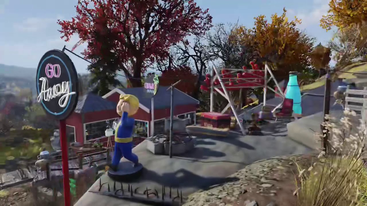 Fallout 76 - Lake and Bridge (Camp Showcase) - YouTube