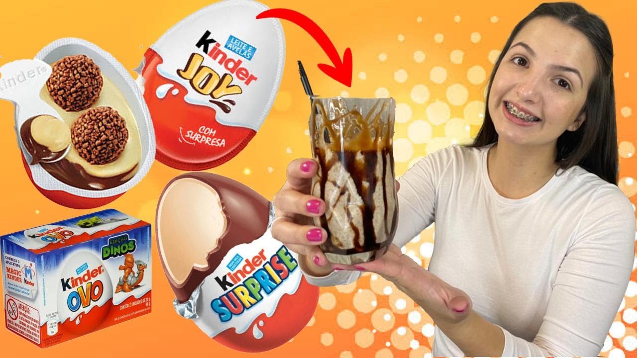 COMO FAZER MILK SHAKE DE KINDER OVO, DELICIOSO! - YouTube
