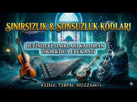 SINIRSIZLIK & SONSUZLUK KODLARI: BEYİNDEKİ SINIRLARI KALDIRAN ZİKİR&DUA FREKANSI 432HZ,72BPM,HÜZZAM