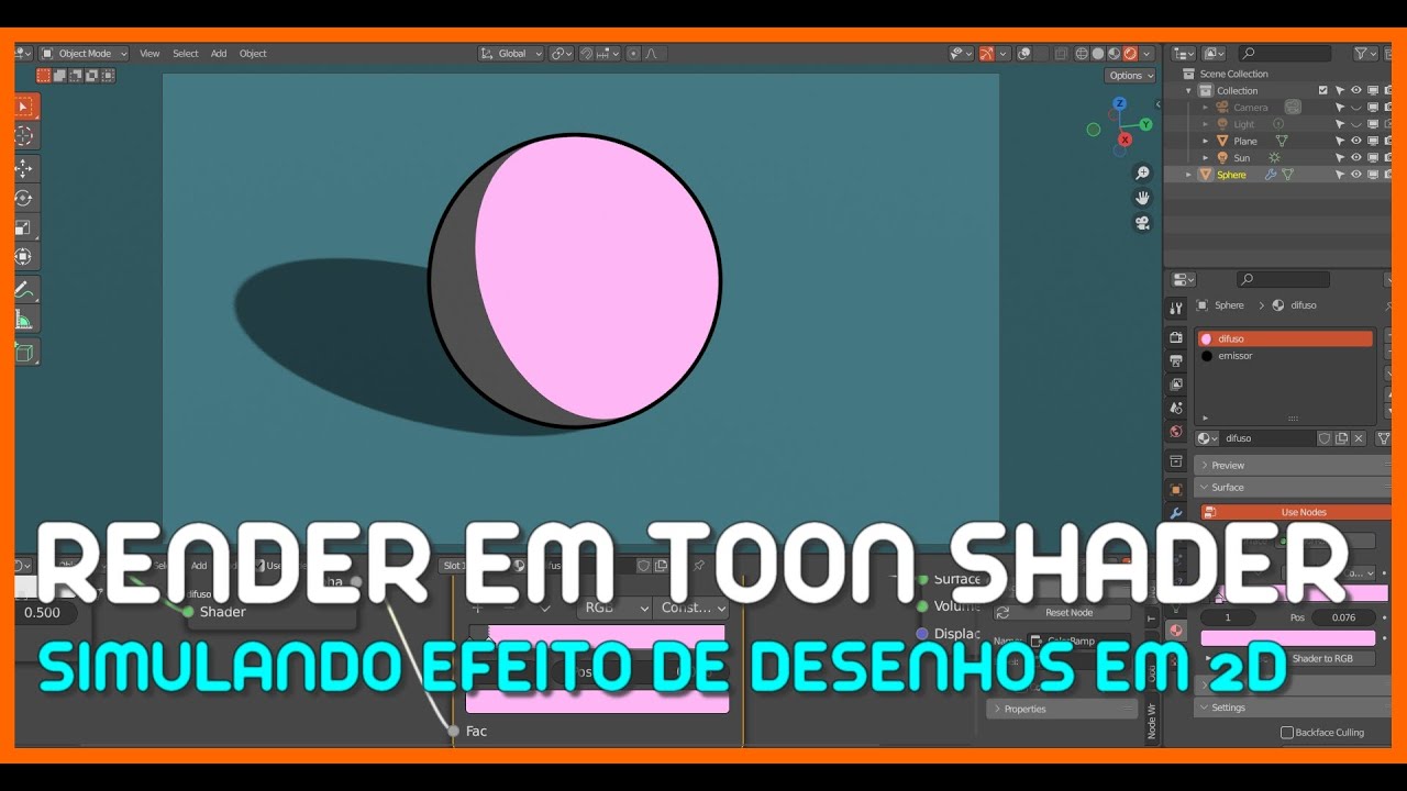 RENDER TOON SHADER - SIMULANDO EFEITO 2D - YouTube