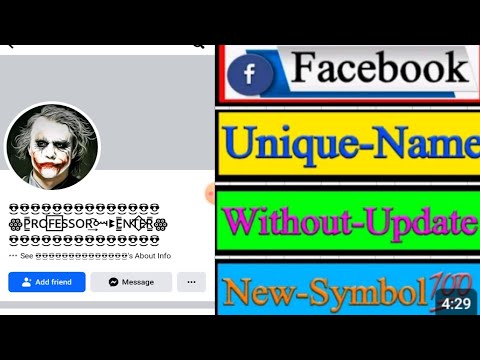 HOW TO CREATE FB STYLISH NAME ID | FACEBOOOK UNIQUE NAME ID @BKFBGANGBK ...