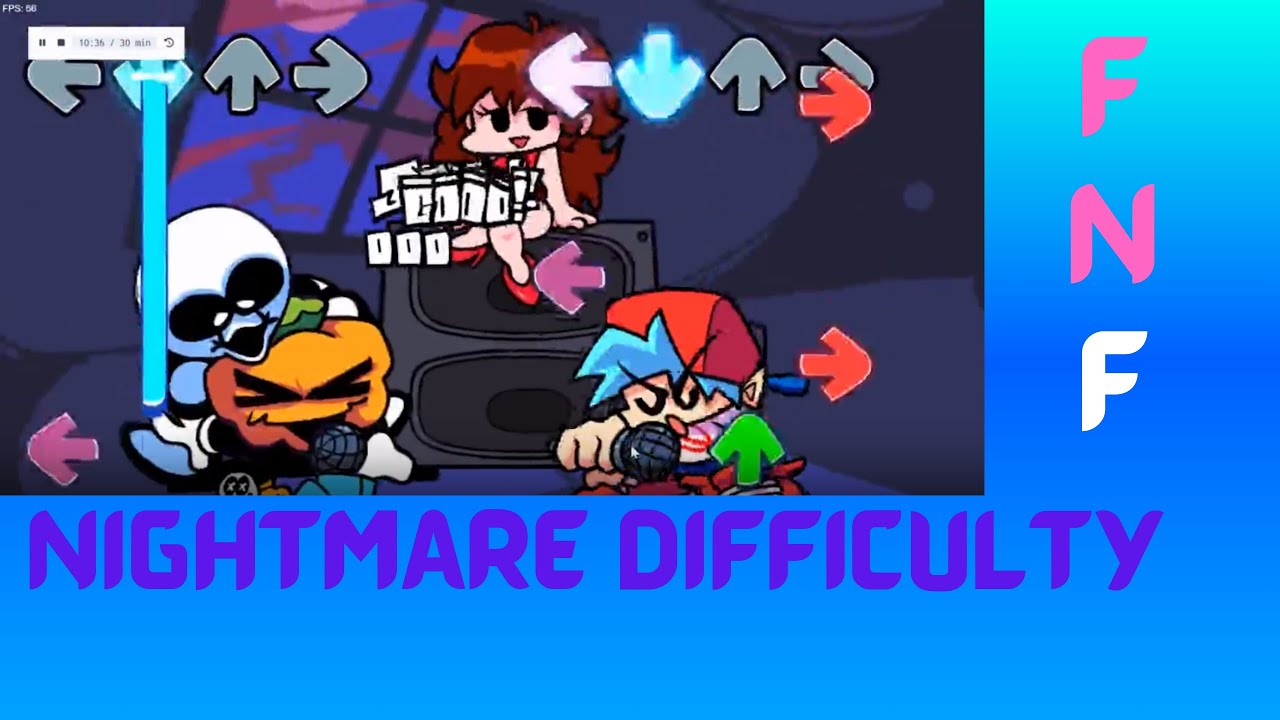 NIGHTMARE MODE REALLY DOES LIVE UP TO IT'S NAME. | Friday Night Funkin ...
