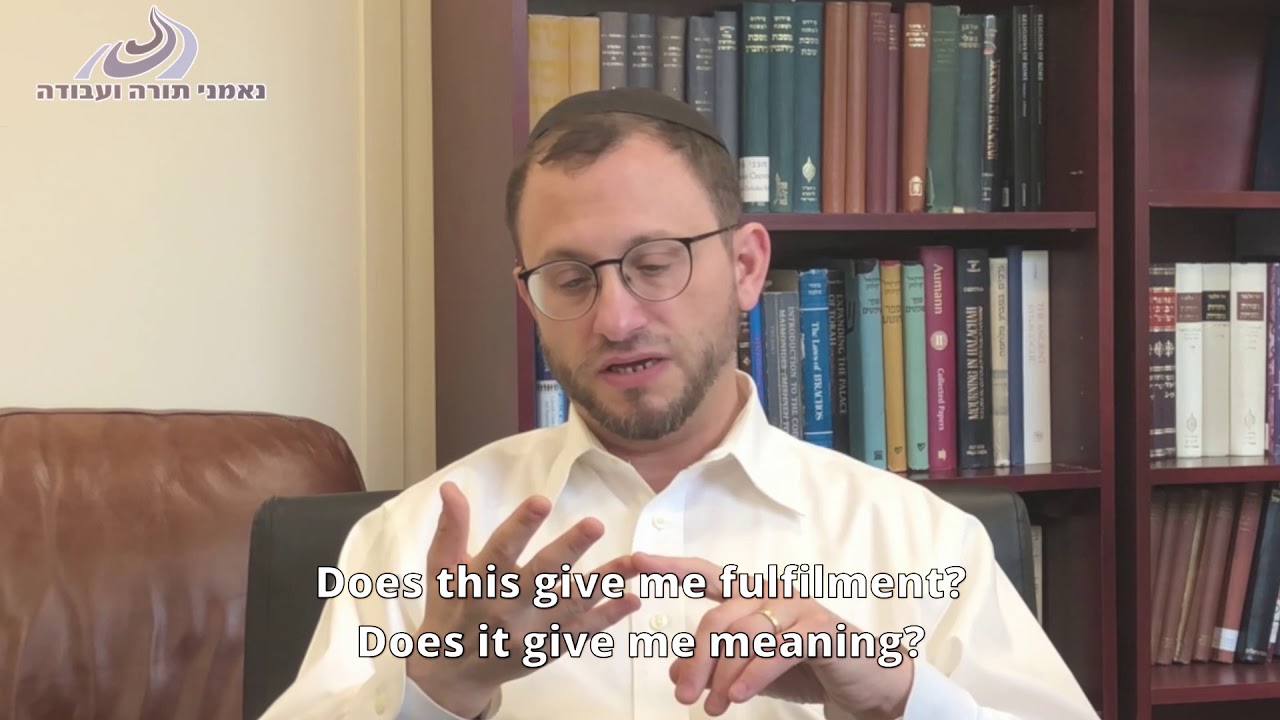 How can I know what my purpose is in this world? Rabbi Dov Linzer - YouTube