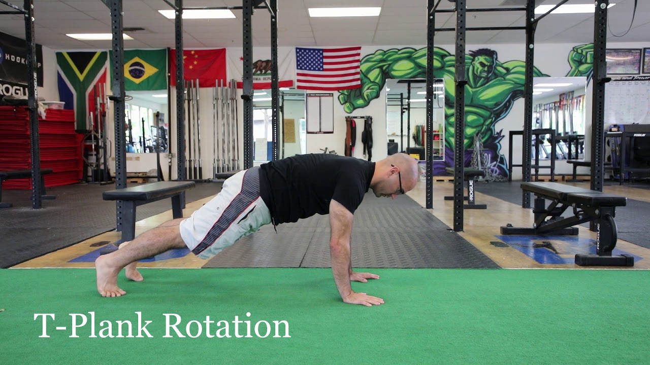 T Plank Rotation Davis Strength - YouTube