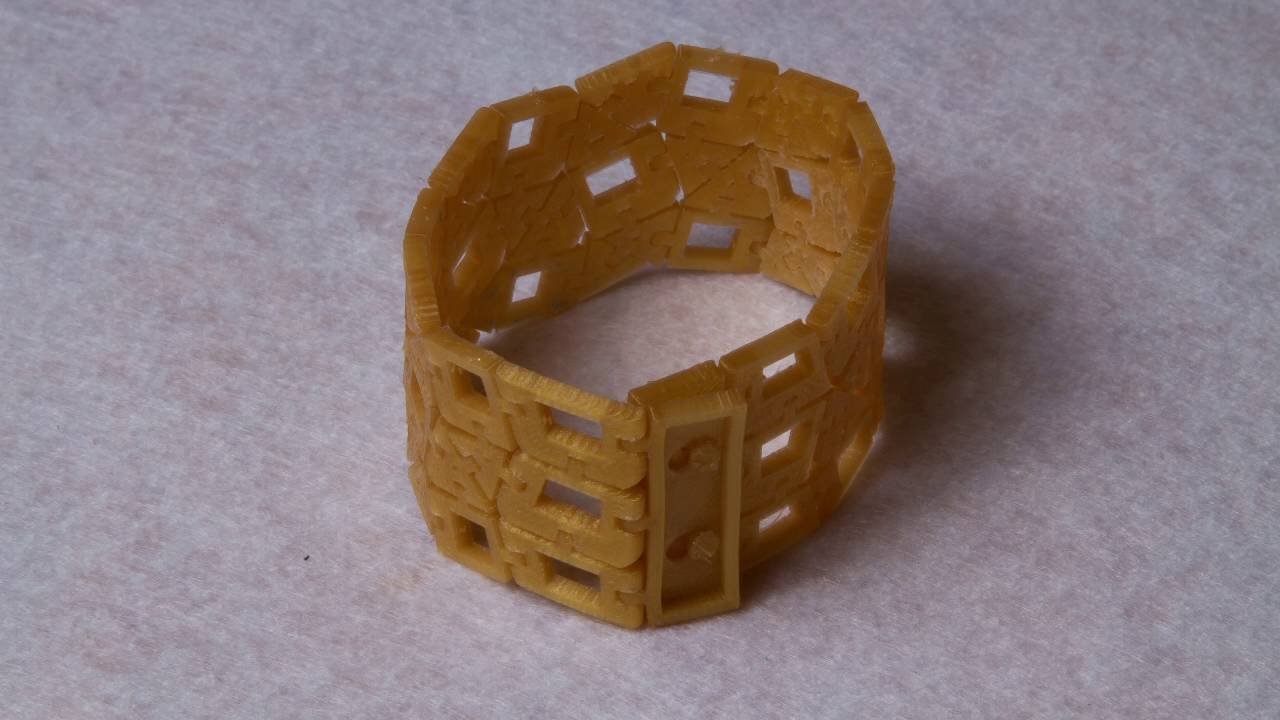 Recreus FilaFlex Gold Filament Test Hephestos 2 - YouTube