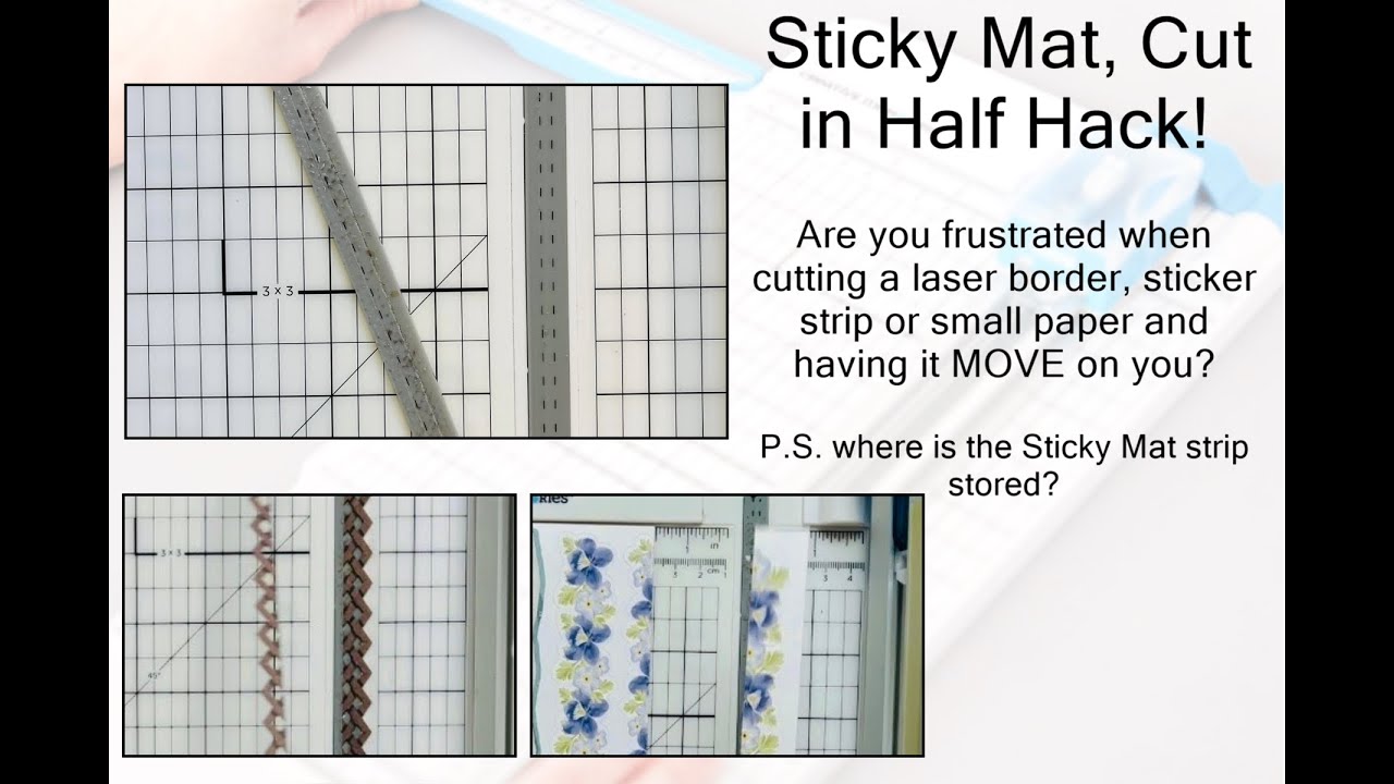 Sticky Mat, cut in half Hack! - YouTube