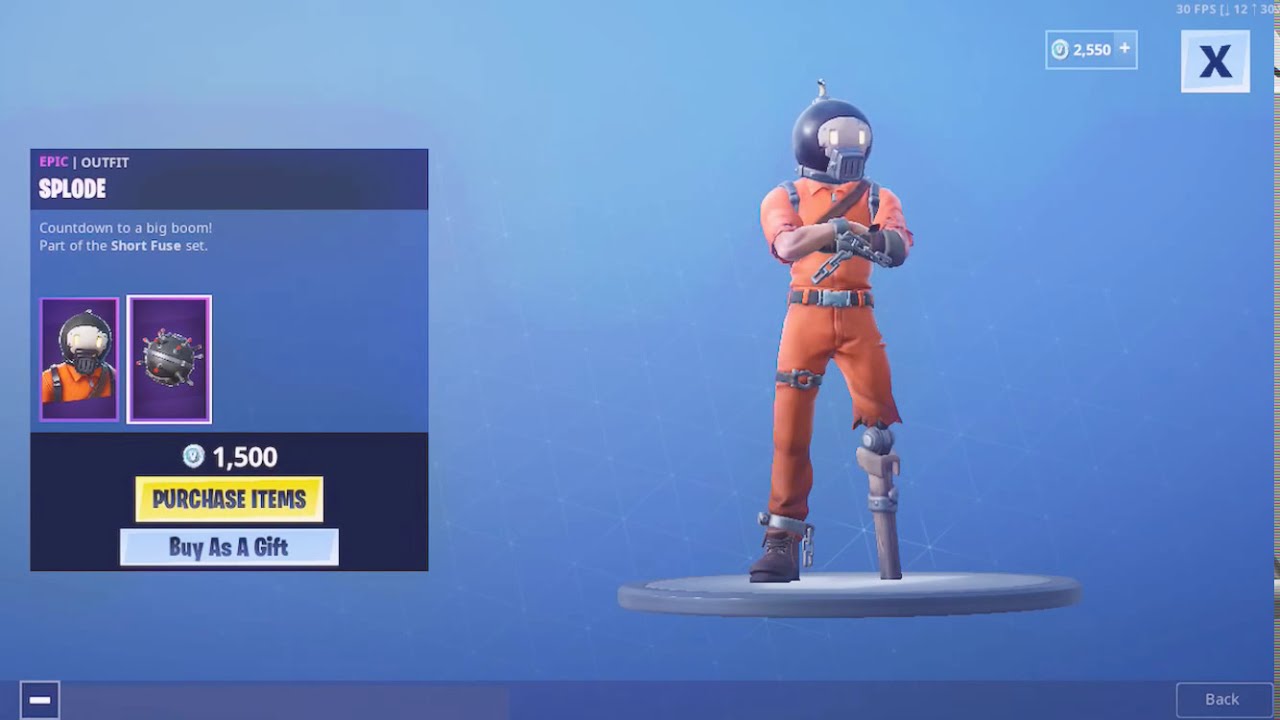 *NEW SPLODE OUTFIT* Item Shop Fortnite 4-23-19 - YouTube
