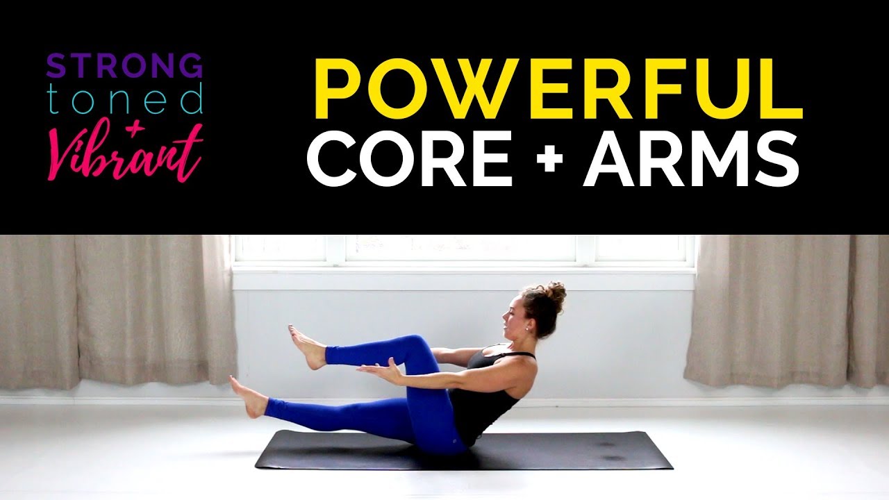 30 min Yoga Workout - Powerful Core + Arms - YouTube