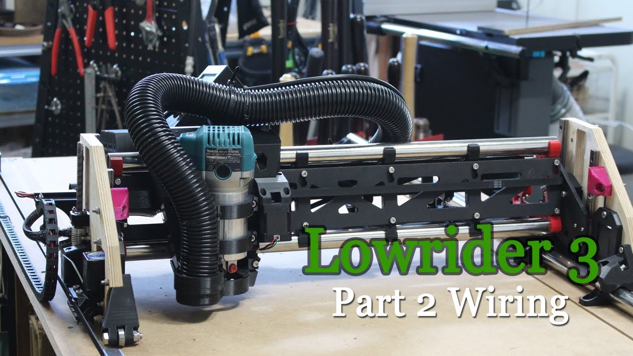 DIY 라우터 CNC Lowrider3 - Part 2. Wiring - YouTube