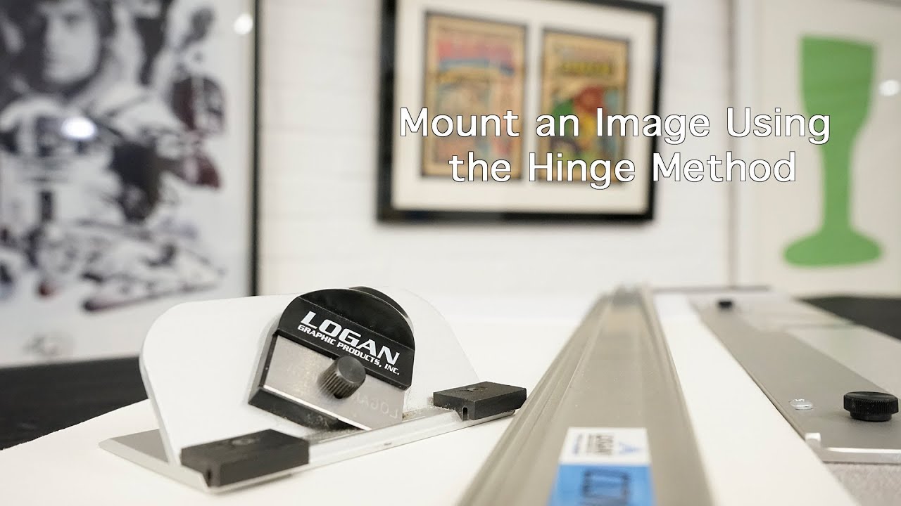 All About Framing - Mounting an Image Using the Hinge Method - YouTube