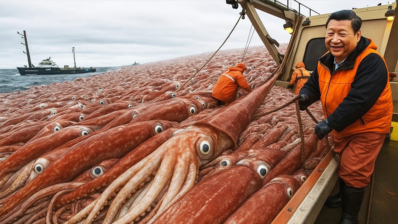 This is How China Harvests Hundreds of Thousands of Tons of Squid Every ...