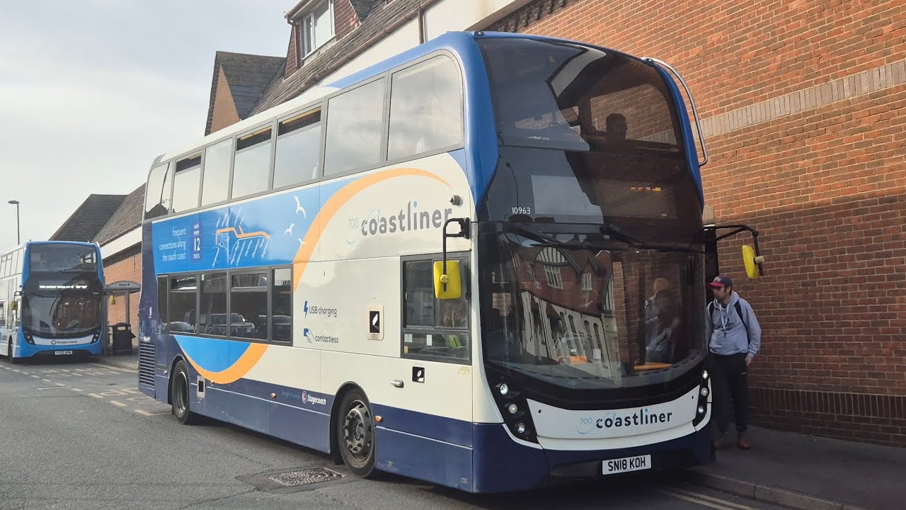Onboard Stagecoach Bus 10963 (SN18 KOH) | ADL Enviro400MMC | Route 701 ...