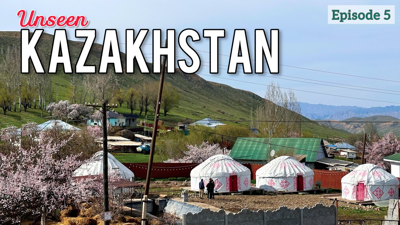 Road trip in Kazakhstan | Journey to a remote village | Self drive ...