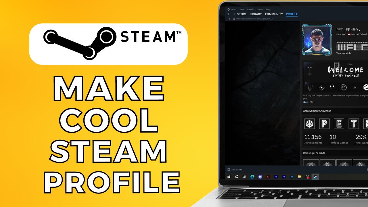 How To Make Your Steam Profile Look Cool 2024 (Easy Guide) - YouTube