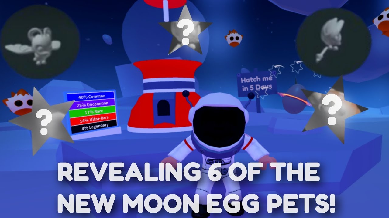 REVEALING 6 of the NEW MOON EGG PETS in Adopt me! - YouTube