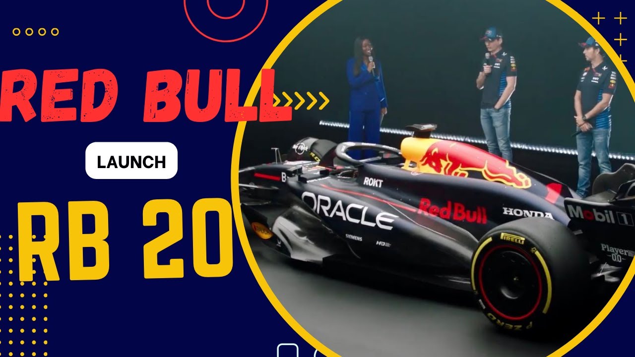 F1 RED BULL Launch the RB 20. 24 wins for Max this year by the looks of ...