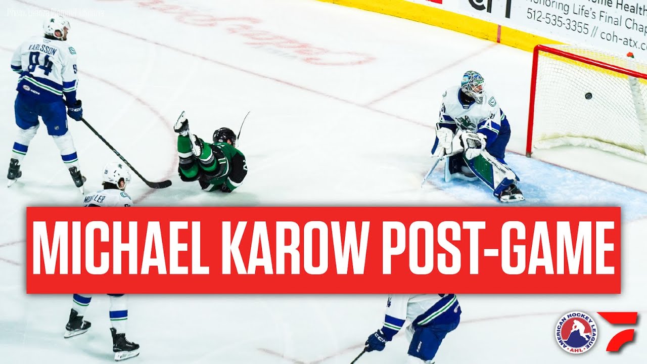 Texas Stars Defenseman Michael Karow On His Incredible Game 3 Goal And ...