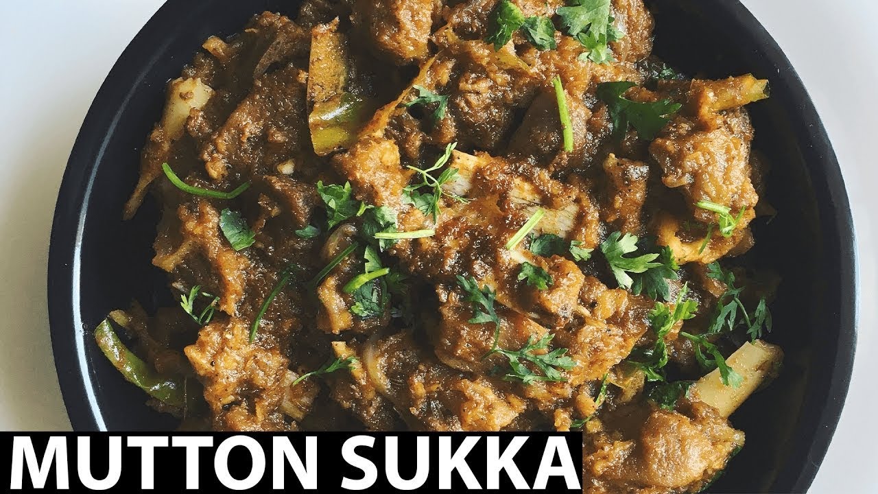 Spicy Mutton Recipe | Mutton Sukka Recipe | Mutton South Indian Style ...