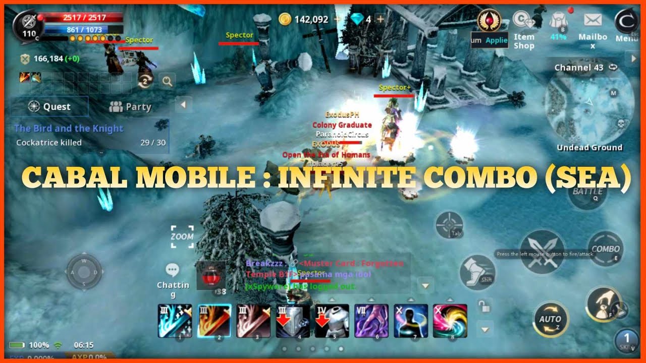 Live: Warrior Lvl 1-139 - Cabal Infinite Combo Sea (Cygnus) - YouTube