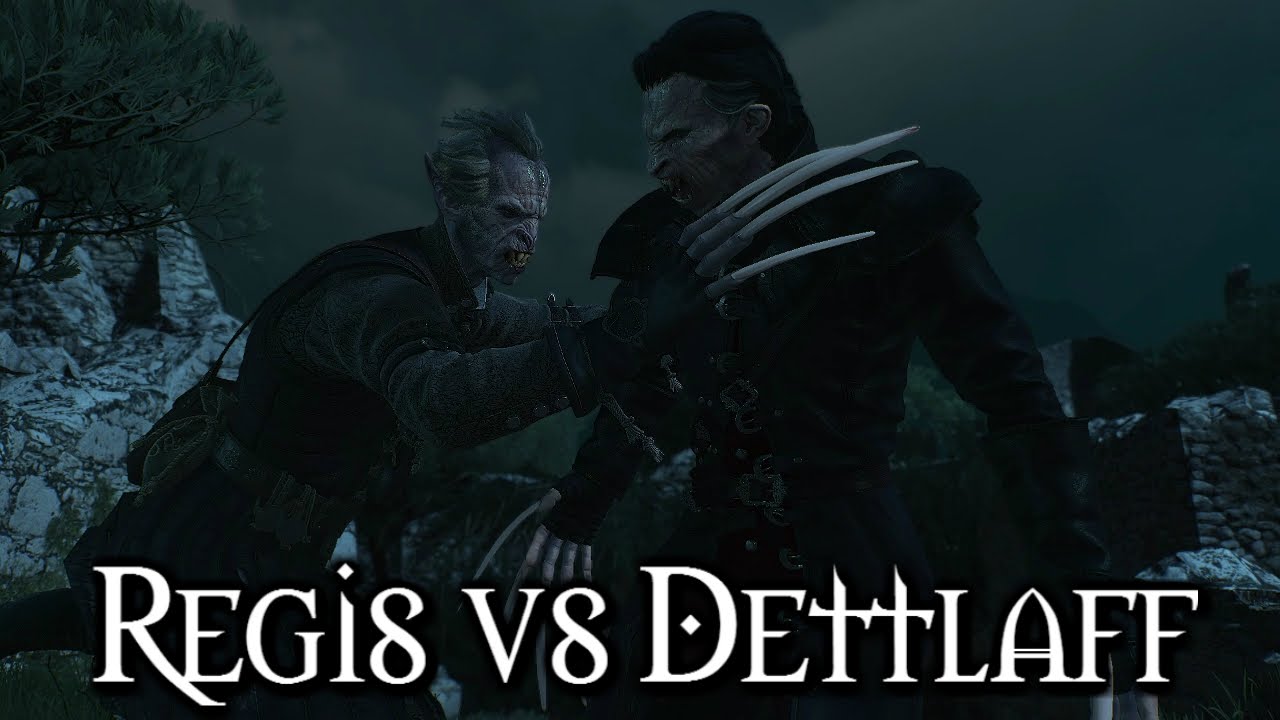The Witcher 3 Blood and Wine - Regis vs Dettlaff - YouTube
