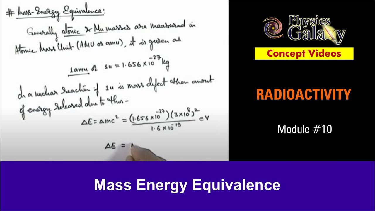 Class 12 Physics | Nuclear Stability | #10 Mass Energy Equivalence ...