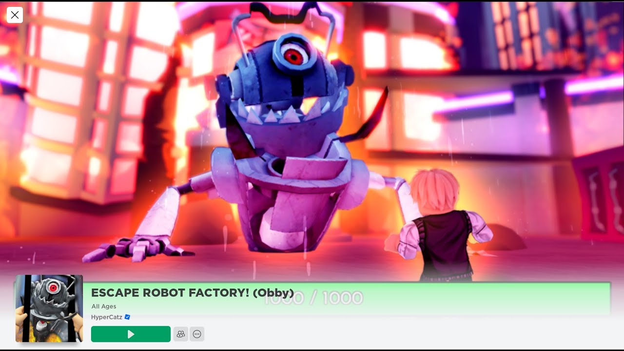 ESCAPE ROBOT FACTORY! Obby - YouTube