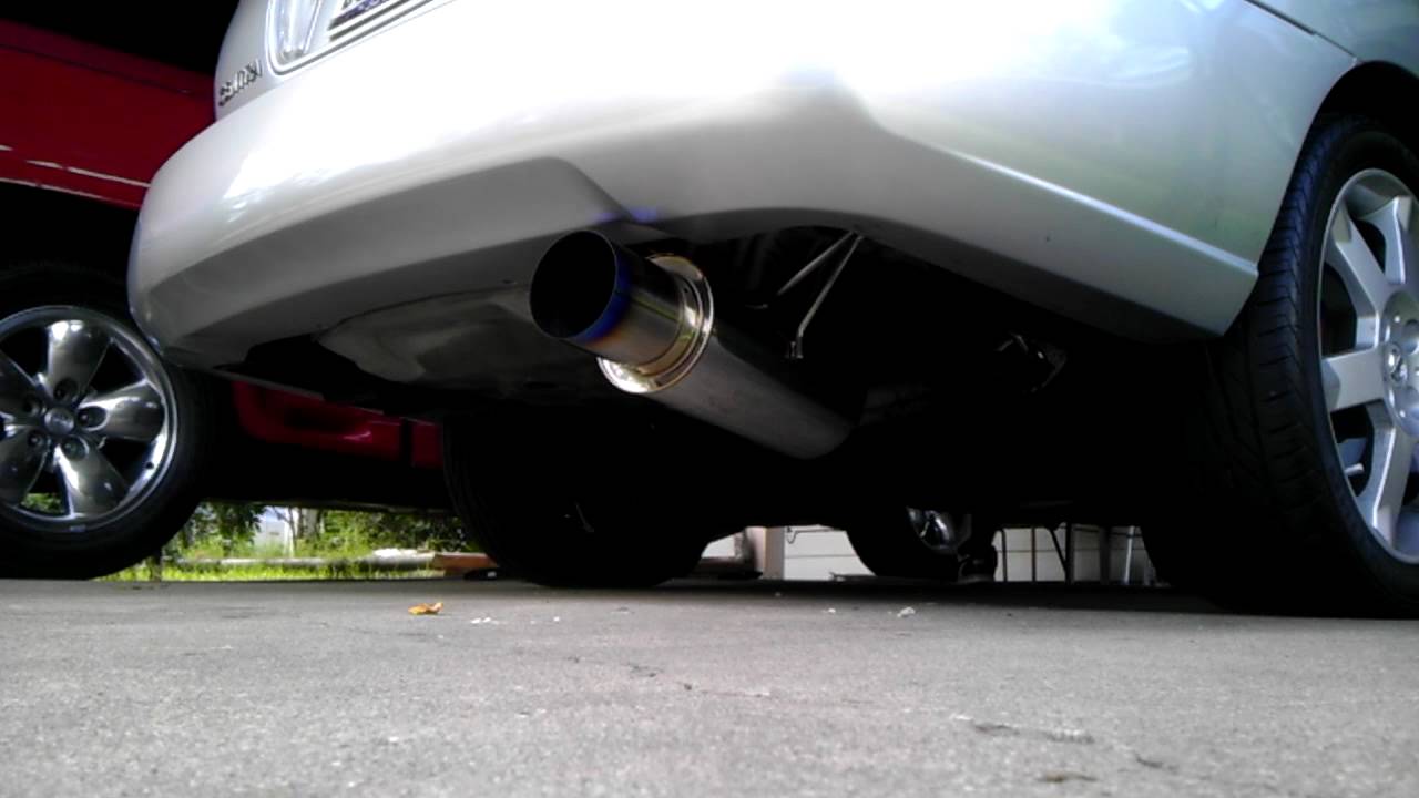 Greddy Ti-c exhaust on 04 spec v - YouTube