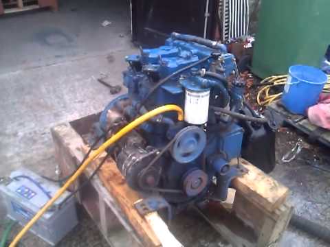 24hp Arona / Lombardini Twin Cylinder Marine Diesel Engine - YouTube