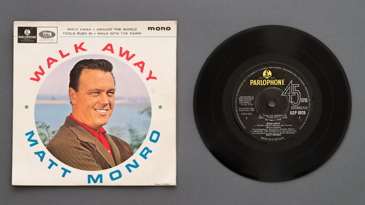 Matt Monro "Walk Away" Extended Play (1964) - YouTube
