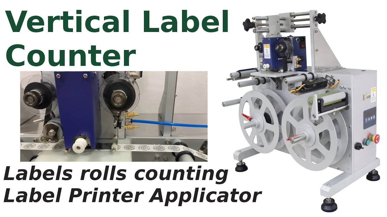 LC-1 Vertical Table Top/Vertical Label Counter & PE-300 Hot Stamping ...