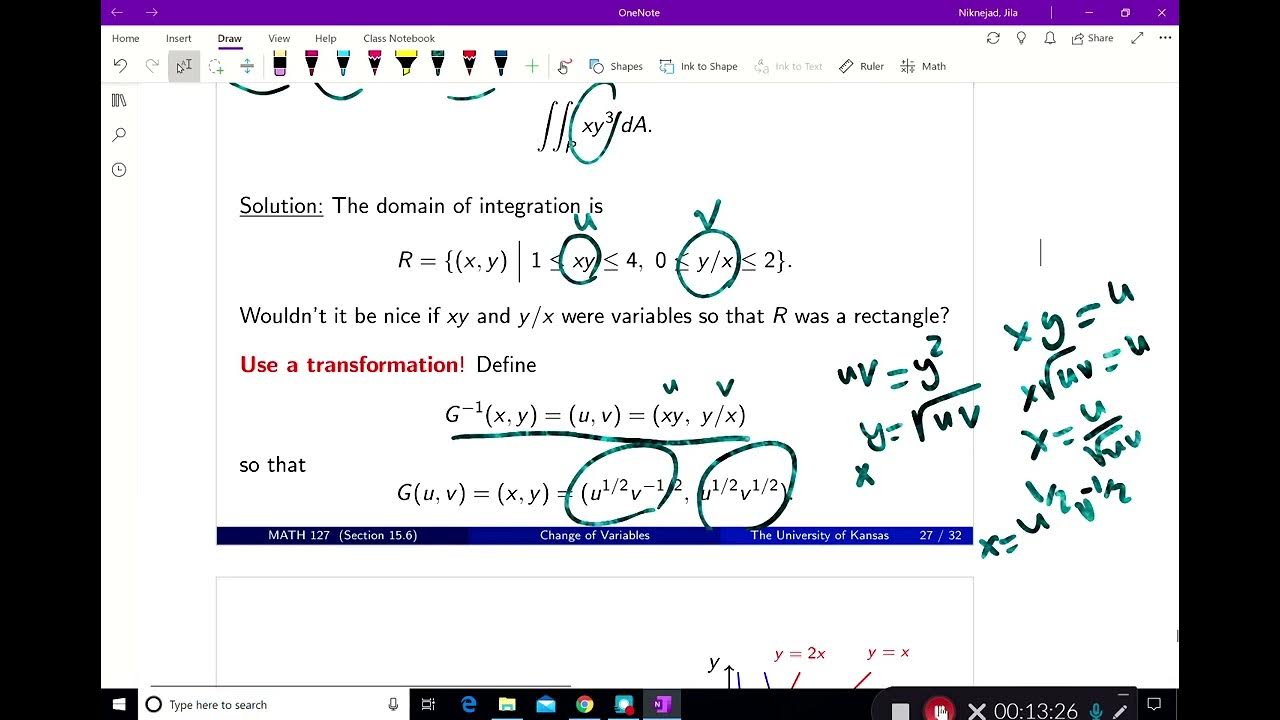 Non Linear Transformation, Full Example - YouTube