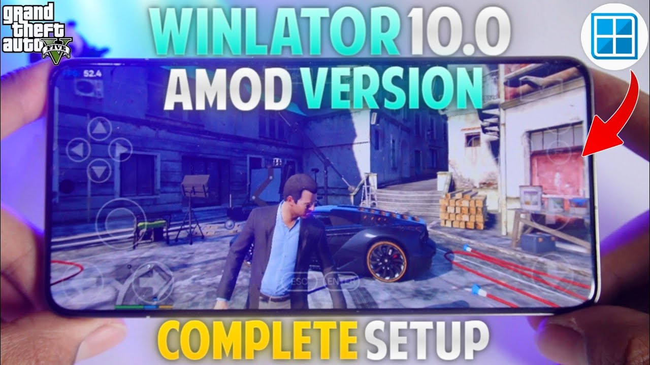 WINLATOR AMOD V10 UPDATE🔥 Complete Setup For GTA5 | PLAY GTA5 On Android With MODS! - YouTube