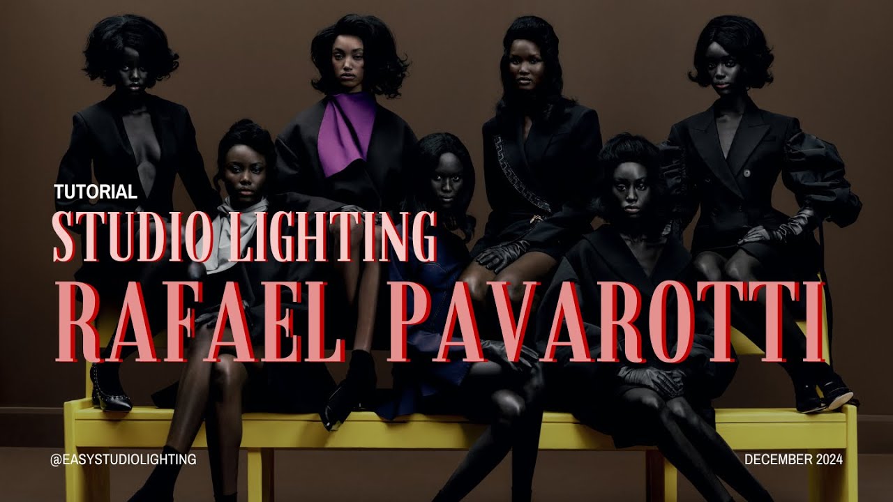 Studio Lighting Tutorial : Recreating RAFAEL PAVAROTTI's British Vogue Cover Shoot - YouTube