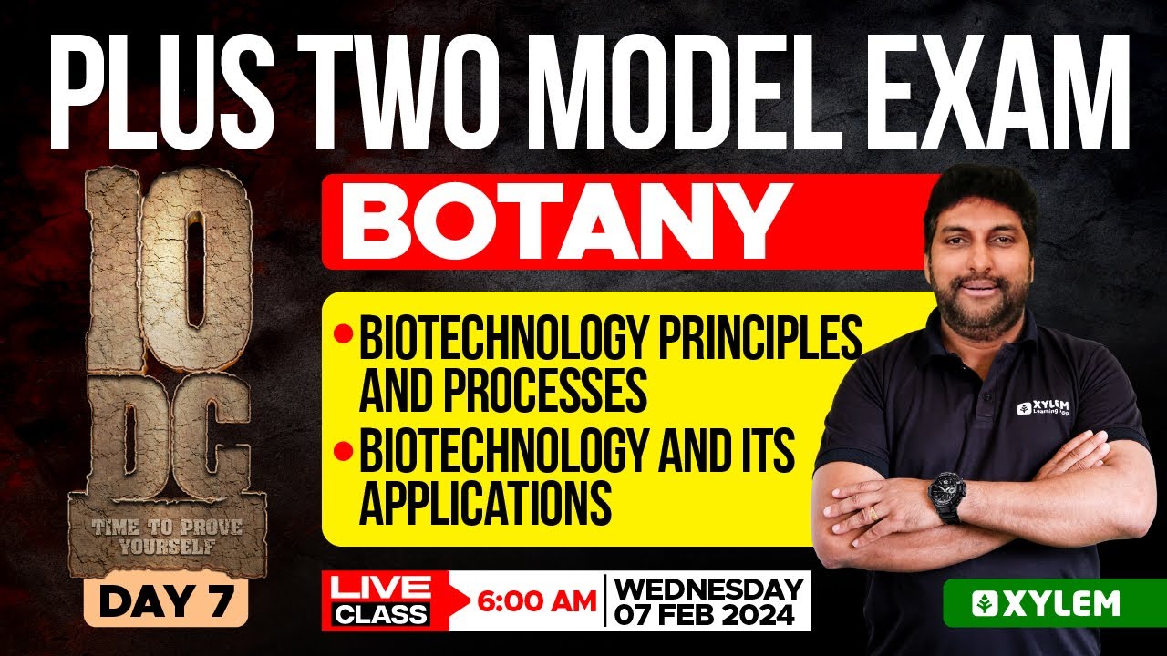 Plus Two - Model Exam - Botany - Day 7 | Xylem Plus Two - YouTube