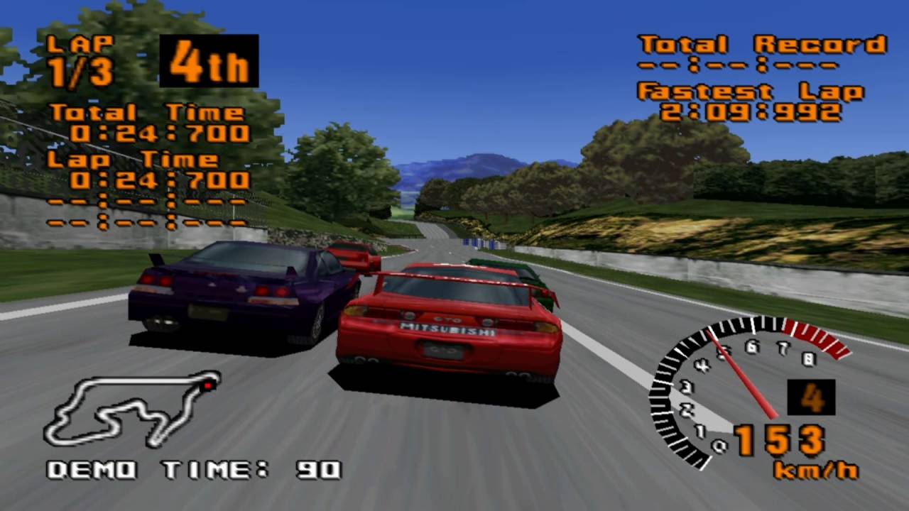 Gran Turismo 1 Trial Version - Mitsubishi GTO '95 MR - 4WD Challenge ...
