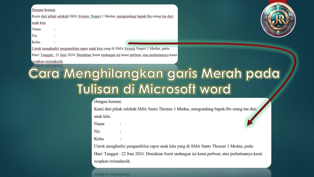 Cara menghilangkan garis merah pada microsoft word 2019 - YouTube
