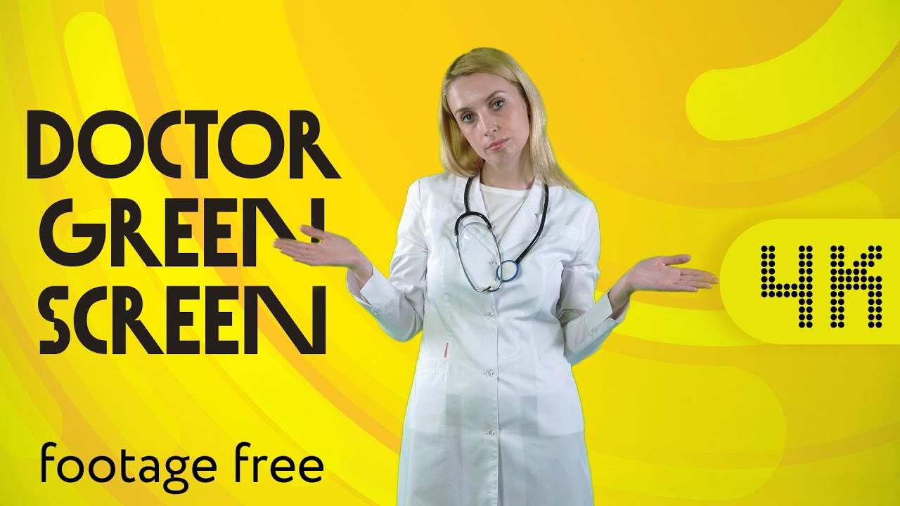 Doctor green screen 4K footage free - YouTube