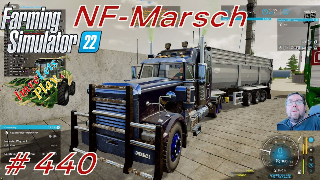 LS 22 NF Marsch # 440 Es geht los die Graß ernte beginnt. - YouTube