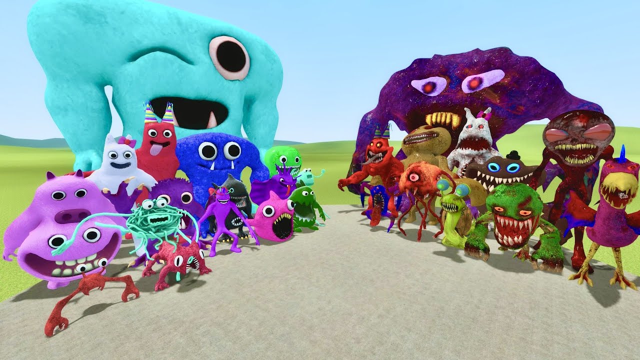 GARTEN OF BANBAN 3 FAMILY VS CURSED GARTEN OF BANBAN In Garry's Mod ...