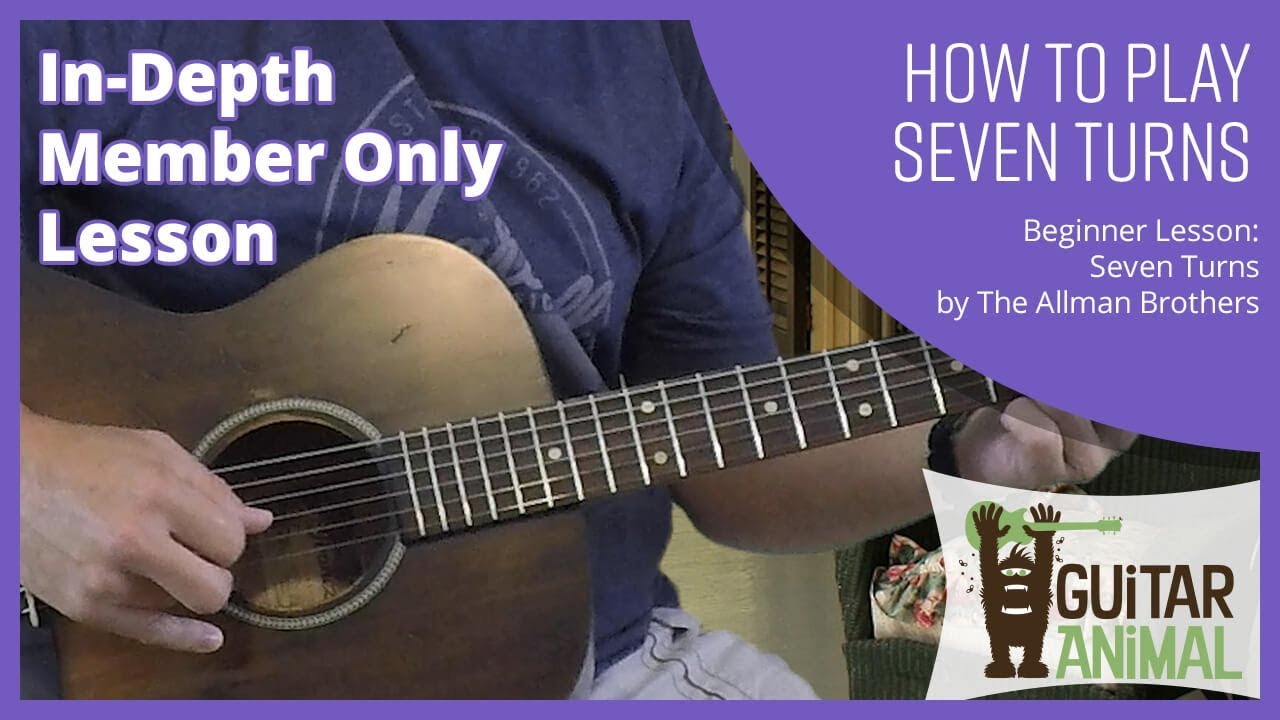 How to Play Seven Turns by the Allman Brothers - Detailed Lesson - YouTube