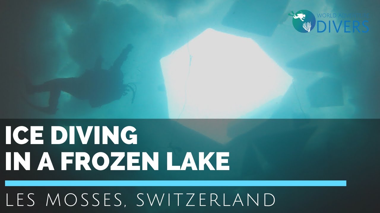 Scuba diving in Switzerland : Ice diving in a frozen lake (Lioson ...