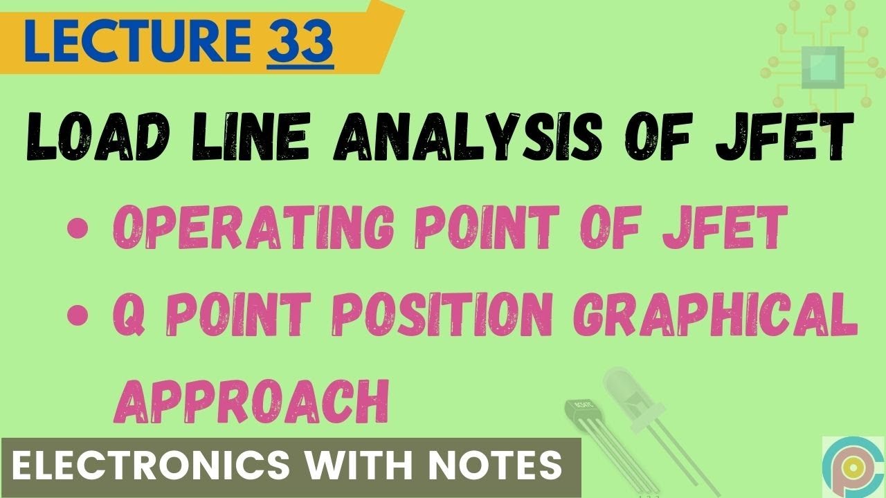 Load Line Analysis of JFET | Q Point or Operating Point of JFET ...