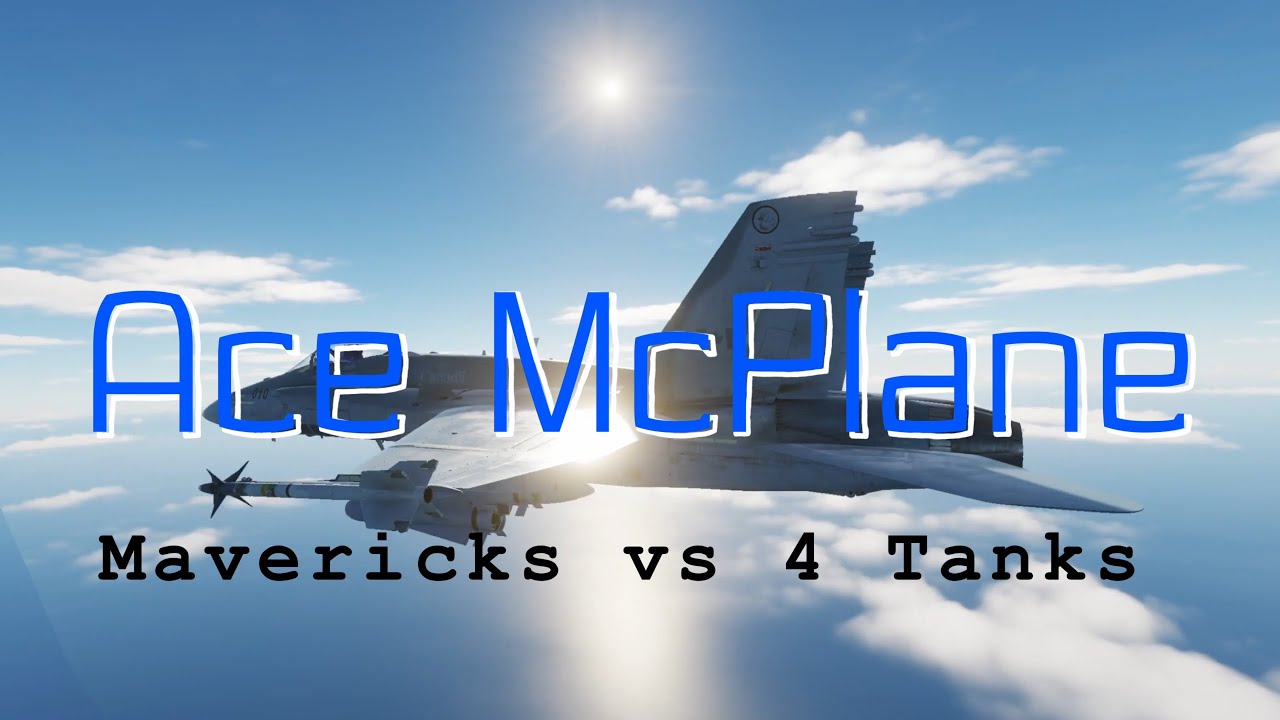 DCS Mission: Mavericks vs 4 Tanks - F/A-18 (Download in Description ...