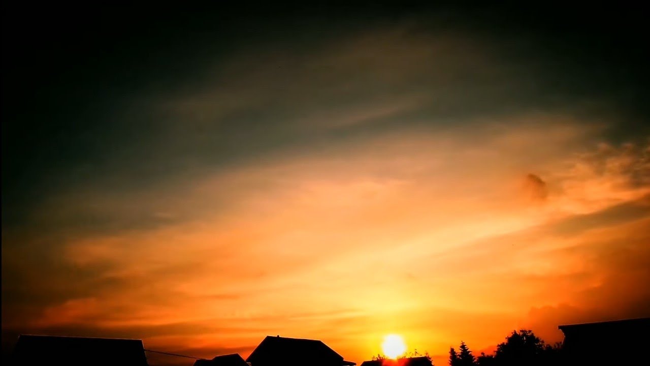 Sunset Sky Background Video Clouds Moving Time Lapse Music - YouTube