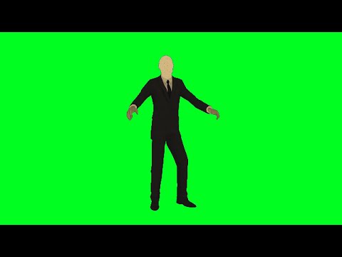 Slender Man dancing green screen